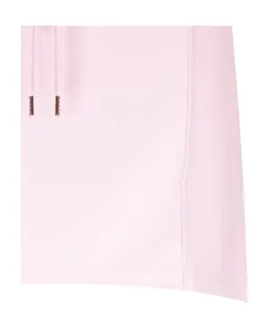 COURREGES Courrèges Ribbed Mini Skirt With Drawstring Waist - Pink