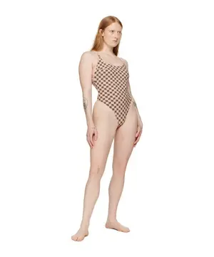 MISBHV Signature Monogram One Piece Swimsuit