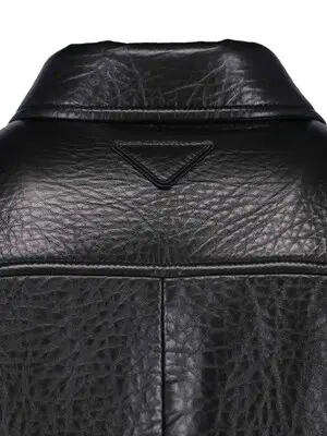 Prada Long Sleeve Leather Jacket