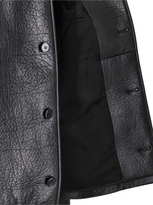 Prada Long Sleeve Leather Jacket
