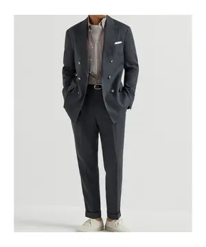 Brunello Cucinelli Flower-print Twill Shirt - Gray