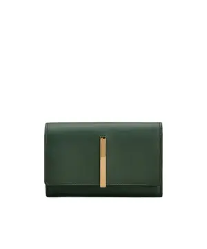TOD'S Bar Tri-fold Wallet - Green