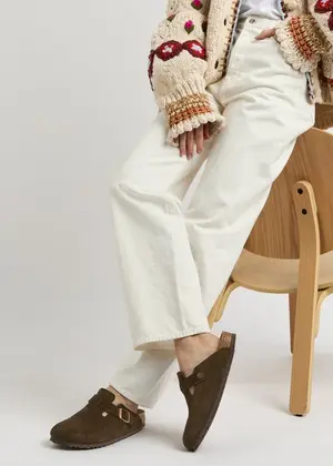 BIRKENSTOCK Boston Suede Clogs
