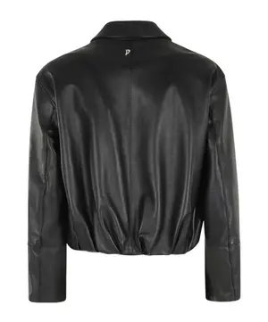 DONDUP Long-sleeved Leather Jacket