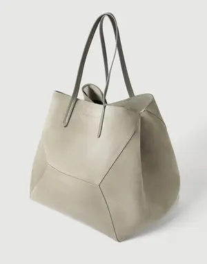 Brunello Cucinelli Large Suede Tote Bag