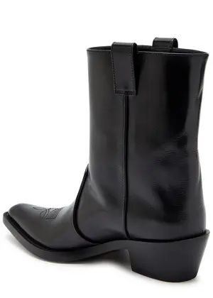 Khaite Clive 35 Leather Ankle Boots