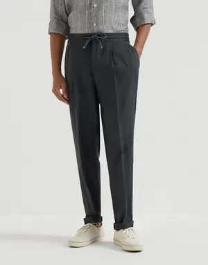 Brunello Cucinelli Pleated Drawstring Trousers