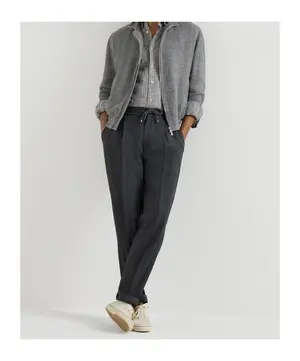 Brunello Cucinelli Pleated Drawstring Trousers