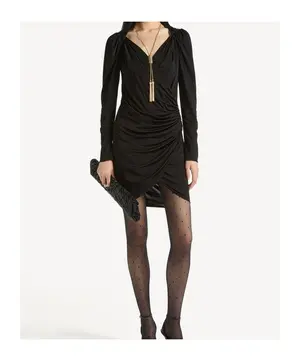 Balmain Draped Jersey Mini Dress