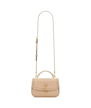 Saint Laurent Solferino Mini Top Handle Bag - Light Beige