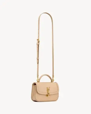 Saint Laurent Solferino Mini Top Handle Bag - Light Beige