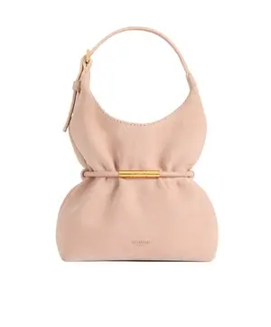 Balmain Suede Sphynx Mini Bag - Pink