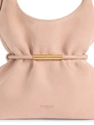 Balmain Suede Sphynx Mini Bag - Pink
