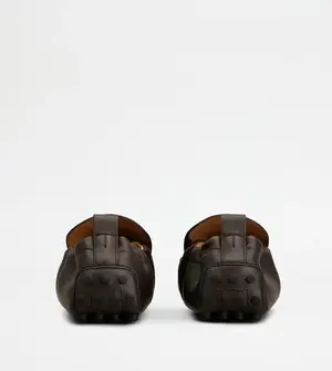 TOD'S Round Toe Loafers With Signature Rubber Sole