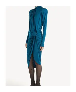 Balmain Draped Flowing Jersey Dress