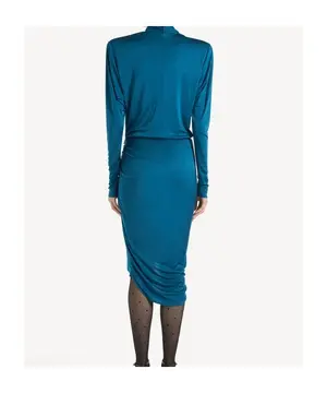 Balmain Draped Flowing Jersey Dress
