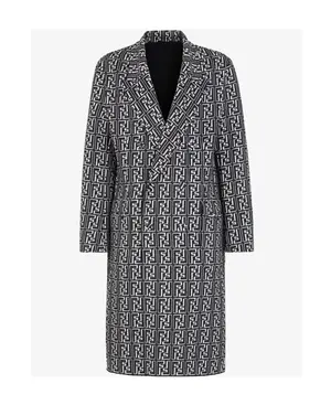 Fendi Reversible Monogram Double-breasted Coat