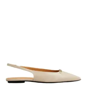 TOD'S Slingback Ballet Flats With Metal Detailing