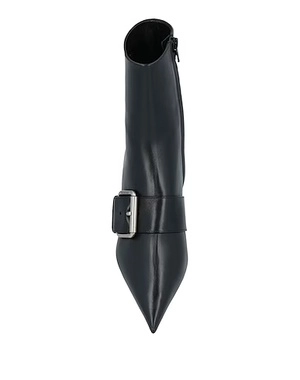 Balenciaga Pointed-toe Ankle Boots With Buckle Detail