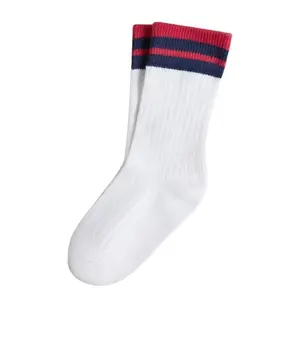 Brunello Cucinelli Rib-knit Striped Socks - White