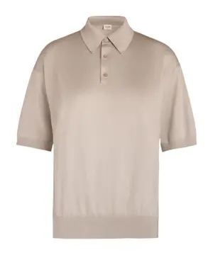 TOD'S Button-fastening Polo Shirt - Nude