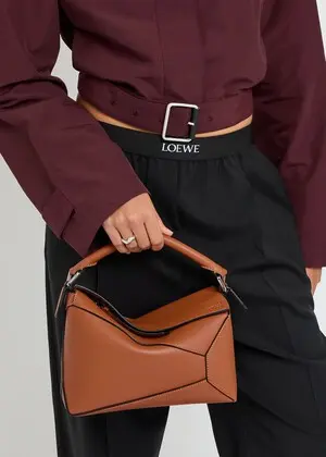 Loewe Puzzle Edge Small Leather Shoulder Bag