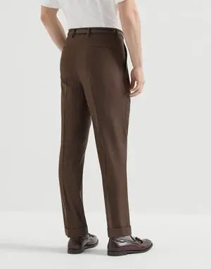 Brunello Cucinelli Virgin-wool And Cashmere Trousers With Pleat