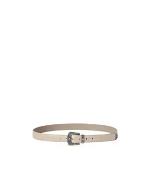 Brunello Cucinelli Alligator Belt With Detailed Buckle And Tip - Sand