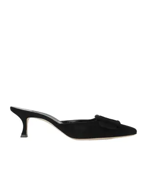 MANOLO BLAHNIK Maysale 50 Suede Mules