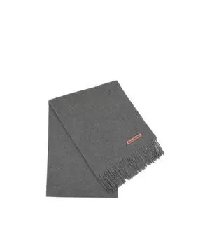 Acne Studios Logo Patch Scarf - Gray