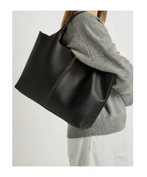 TOD'S Small Leather Tote Bag - Black