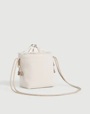 Brunello Cucinelli Canvas And Techno Cotton Taffeta Bucket Bag