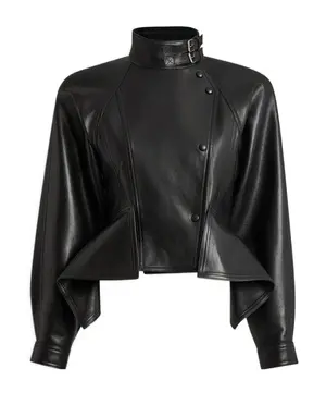 Balmain Lambskin Signature Jacket - Black