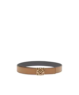 Loewe Anagram Leather Belt - Brown
