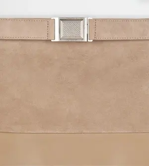 TOD'S Belted Leather Mini Skirt