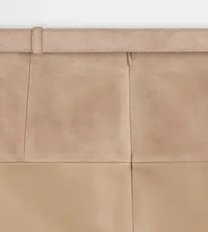 TOD'S Belted Leather Mini Skirt