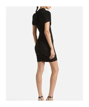 Balmain Draped Jersey Bodycon Dress