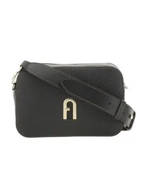 Furla Logo Plaque Zipped Mini Crossbody Bag - Black