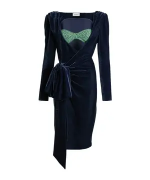 Balmain Pleated Cocktail Dresses