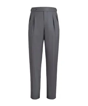 Brunello Cucinelli Double Pleats Trousers - Black