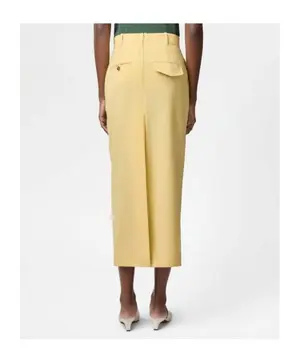 TOD'S Wool Midi Skirt With Slit