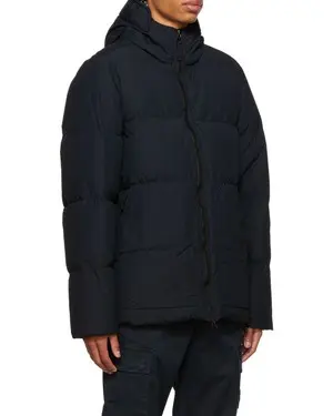 Stone Island Padded Down Jacket With Emblem
