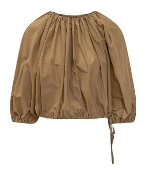 PHILOSOPHY DI LORENZO SERAFINI Philosophy Di Lorenzo Serafini Gathered Puff Sleeve Blouse