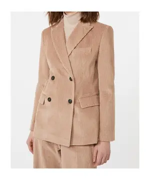 Max Mara Double-breasted Velvet Blazer