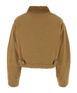 Miu Miu Garment-dyed Gabardine Blouson Jacket