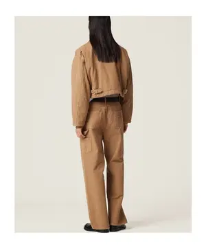 Miu Miu Garment-dyed Gabardine Blouson Jacket