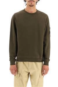 C.P. COMPANY Logo Plaque Crewneck Sweatshirt