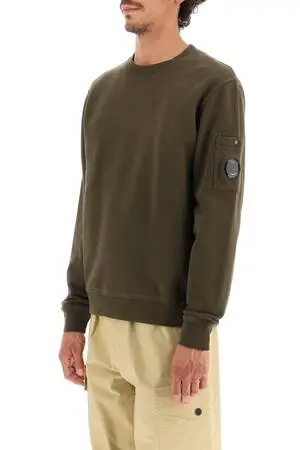 C.P. COMPANY Logo Plaque Crewneck Sweatshirt