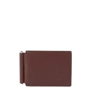 Brunello Cucinelli Money Clip Wallet - Brown
