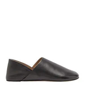 J.W.ANDERSON Leather Babouche Flats - Black